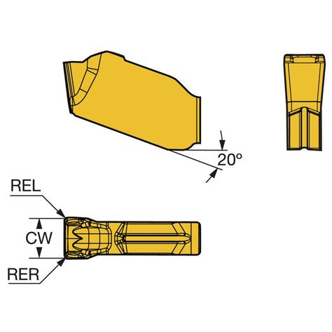 Sandvik Coromant Qd Ng 0318 020e Sm 1230 Coromill® Qd Uraterä