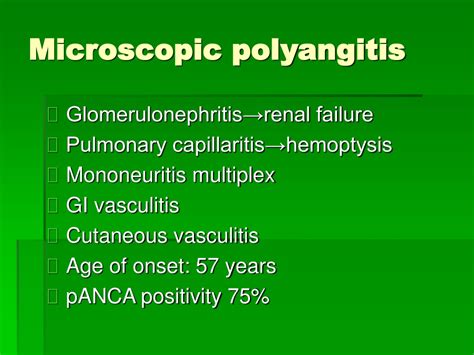 Ppt Comprehensive Overview Of Vasculitis Syndromes Pathology Diagnosis And Treatment