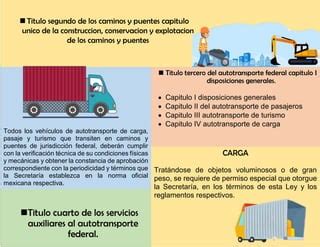 Infografia Ley De Caminos Puentes Y Autotransporte Federal