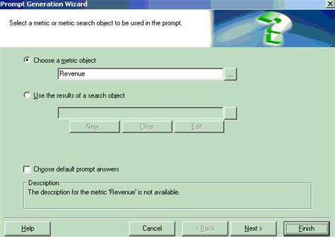 kb18068 how to include filter definition prompts in a report in