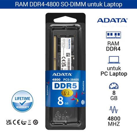 Jual Adata Ddr5 8gb 4800mhz Sodimm Ddr5 4800 8gb Ram For Laptop