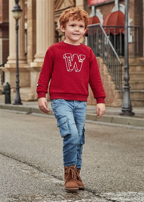 Pantalón De Mezclilla Cargo Niño Tejano Medio Mayoral