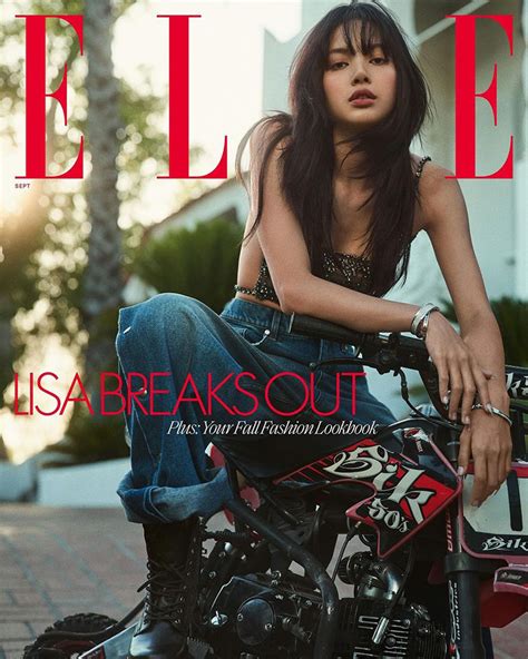 Lisa Graces The Cover Of Elles September 2024 Issue