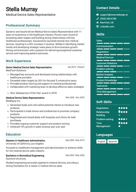 30 Sales Representative Resume Examples And Templates For 2025