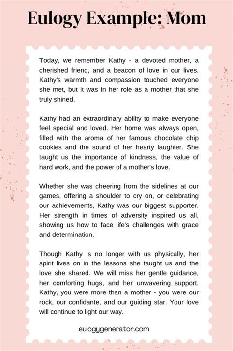 20 Heartfelt Mom Eulogy Examples Eulogy Examples Eulogy Eulogy For Mom