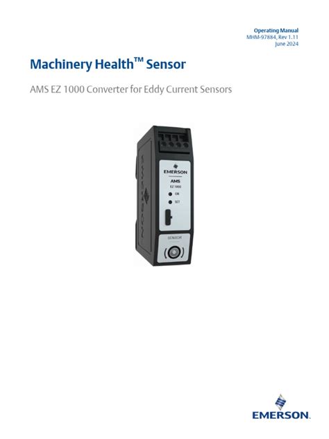 Manuals Ams Ez 1000 Converter Operating Manual Ams En 9881098 Pdf