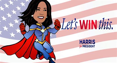 Photo Lets Win This Kamala Harris For President Dressed As Superwoman Meme