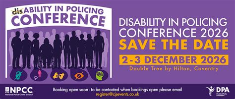 Disability In Policing Conference 2026 Disabled Police Association