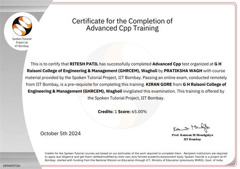 Ritesh Patil On Linkedin Cpp Python Databasemanagement Iitbombay Ghrcem Certification