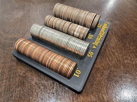 coin sorting roll tray etsy