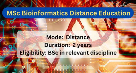 Msc Bioinformatics Distance Education Admission 2024 Duration Fees And Salary