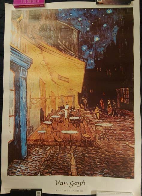 Vincent Van Gogh Cafe Terrace At Night 1888 Large Poster 50 X 35 1 2