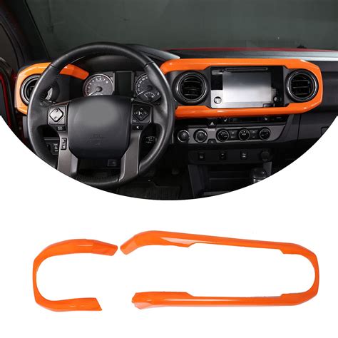 Car Abs Inner Look Central Console Dashboard Panel Cover Trim Fit For