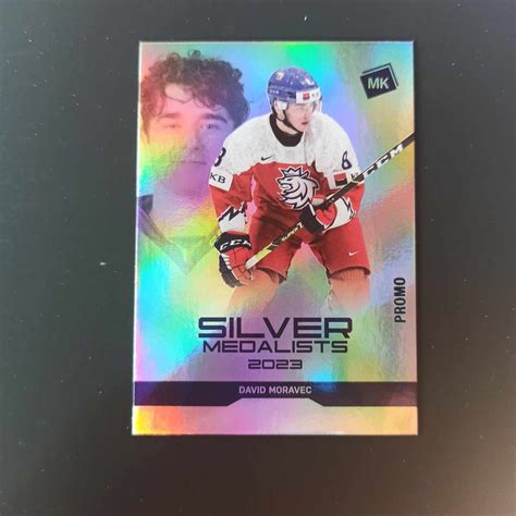 David Moravec 2023 Mk Silver Medalists Promo Ražba Hokejové Kartičky