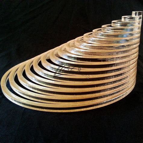 Template Nested Circle 8 16 Piece Plexiglass Quilting Stencil Longarm 14 Thick Zlazr