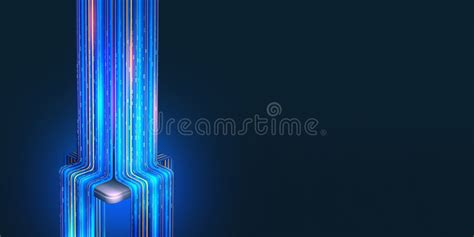 quantum processor concept with quantum qubits circuit boards in layers