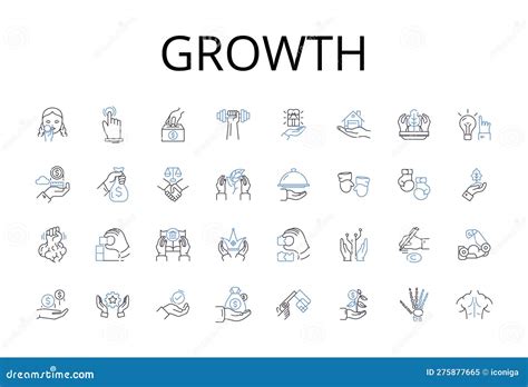 Multiplying Line Icons Collection Product Factor Calculation