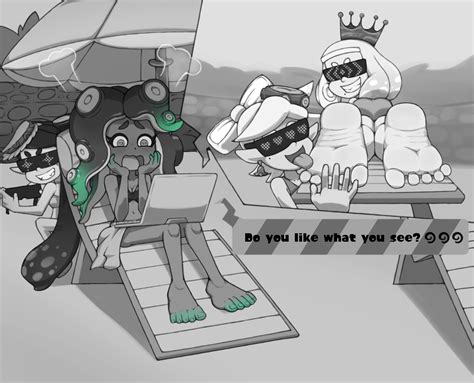 Rule 34 Barefoot Beach Beach Chair Bikini Blush Callie Splatoon Feet Female Foot Fetish Foot