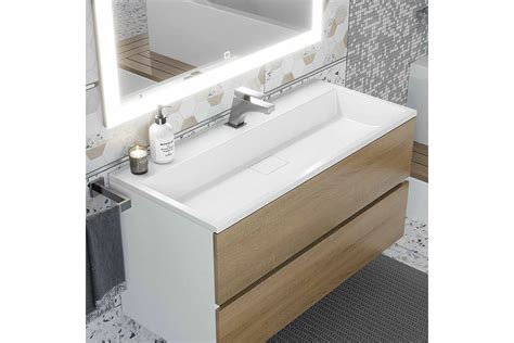 Тумба с раковиной для ванной uperwood Barsa_100 см, раковина белая ...