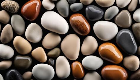 Smooth Pebble Texture Premium Ai Generated Image