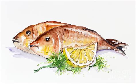Dorado Fish Painting By Irina Gromovaja Fine Art America