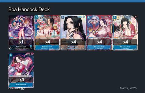 Boa Hancock Deck One Piece Card Game Deck One Piece Card Game