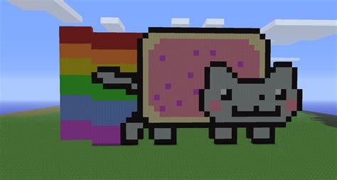 Nyan Cat Pixel Art Template