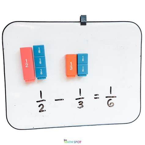 Hands On Activities For Adding And Subtracting Fractions The Math Spot