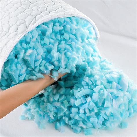 Qutool Cooling Bed Pillow Adjustable Shredded Memory Foam Pillows