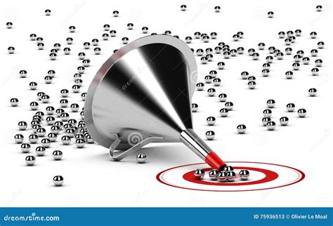 Selection Process Sales Funnel Stock Illustration Illustration Of