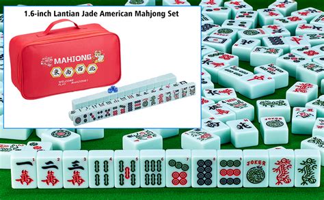 Yanmeiya American Mahjong Set 166 Mahjong Tiles 1 6 Inch