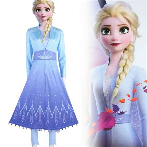 Frozen Cartoon Elsa Dress