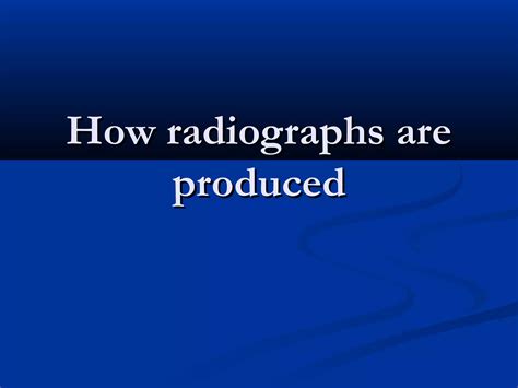 X Ray Physics Ppt