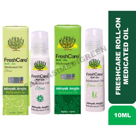 Freshcare Roll On Medicated Oil Green Tea Exp 1027 Citrus Exp
