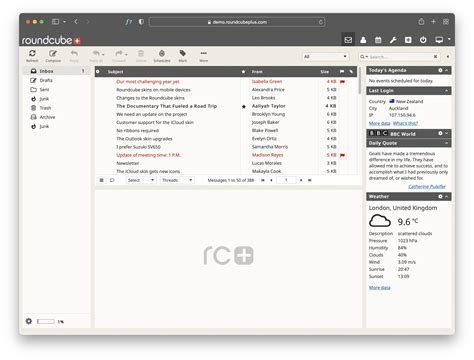 Wallpapers RoundcubePlus Webmail Skins And Plugins