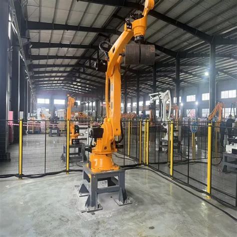 4 Axis High Load Palletizer Manufactured By Industrial Robotic Arm Manufacturers Palletizing