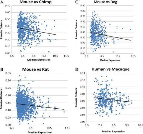 Correlation Between The Expression Level And Evolutionary Rate For