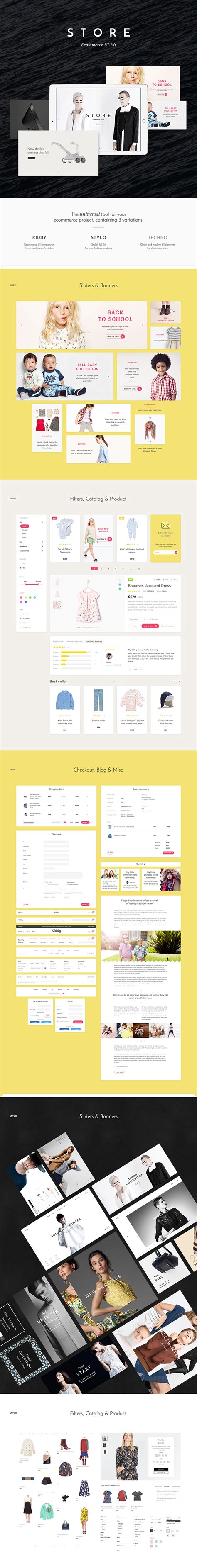 Store UI Kit Behance