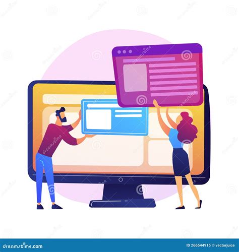 Website Interface Development Planning Vector Concept Metaphor Stock Vector Illustration Of