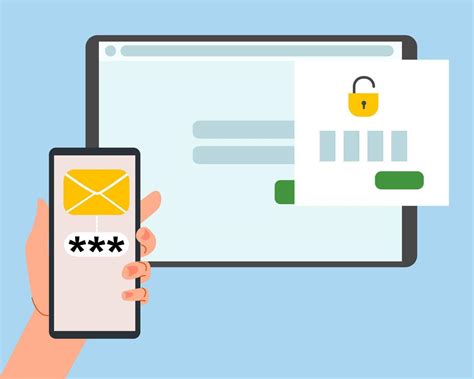 The Concept Of Two Factor Authentication Security 13387604 Vector Art