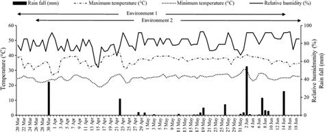 Rainfall Relative Humidity Maximum Temperature And Minimum