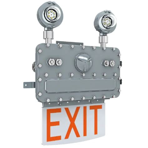 2 Head 8 Watt Explosion Proof Led Emergency Light And Exit Sign 1040