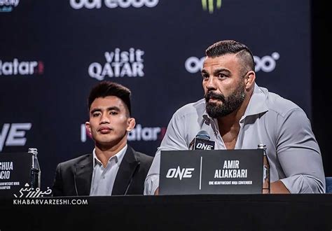 عکس امیر علی‌اکبری با رقیب ترسناکش رو به رو شد فایتر ایرانی فردا در مقابل کابوسش قرار می‌گیرد