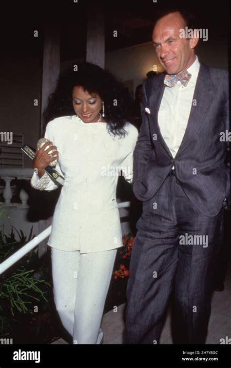 Diana Ross And Arne Naess At Spagos Restaurant At Spagos In Los