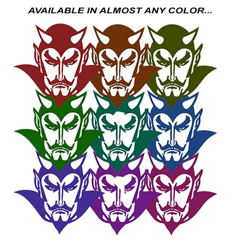 Devils School Mascot Vinyl Decal