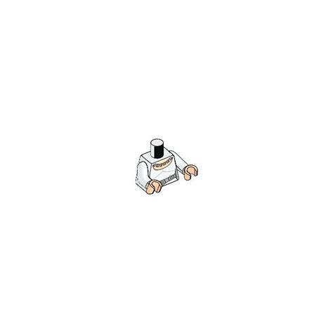 Lego White Princess Leia With Celebration Outfit With Skirt Minifig Torso 973 76382 Brick
