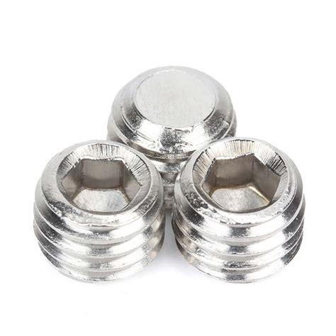 Stainless Steel Hex Socket Set Screws With Flat Point