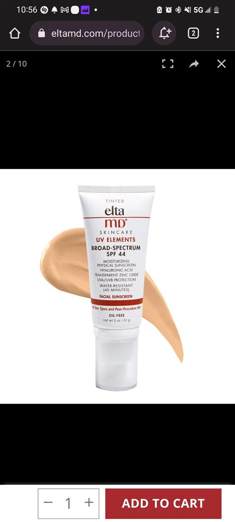 Eltamd Uv Daily Vs Uv Elements Tinted For Dry Skin R Skincare