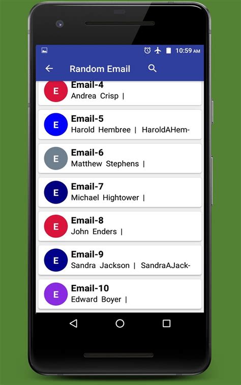Random Email Generator App On Amazon Appstore