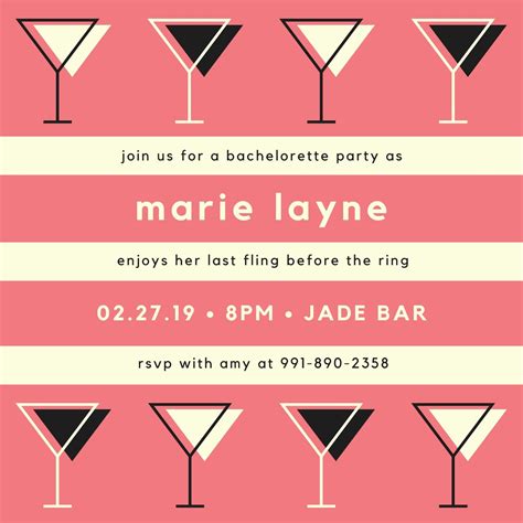 Elegant Cocktail Reception Invitation Wording